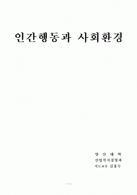 인간행동과사회환경요약분