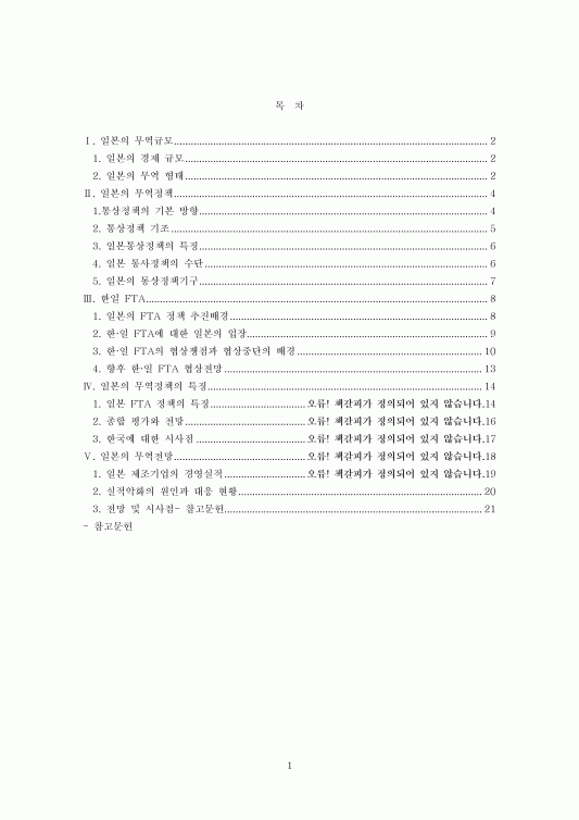일본의 무역 (무역환경론)