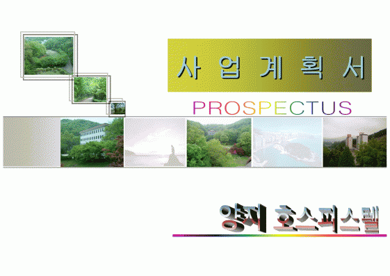 (부동산개발사업)용인시양지면호스피스텔사업계획서
