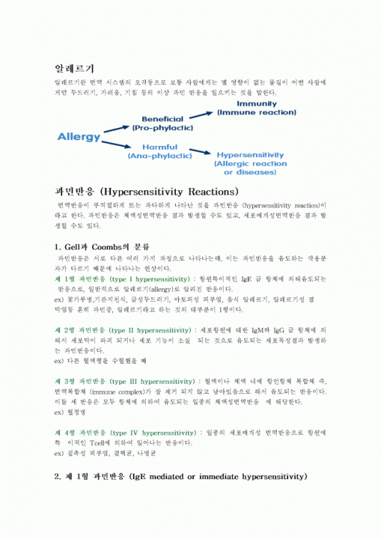 면역결핍 - 알레르기, 면역결핍증, 과민반응, 자가면역증