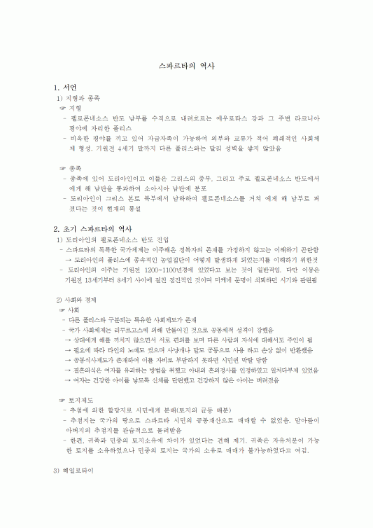 스파르타의 역사