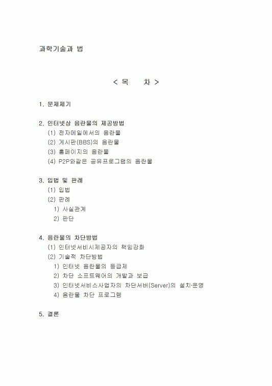 인터넷상 음란물 관련법