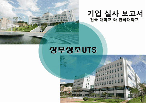 기업 실사 보고서 -건국 대학교 와 단국 대학교