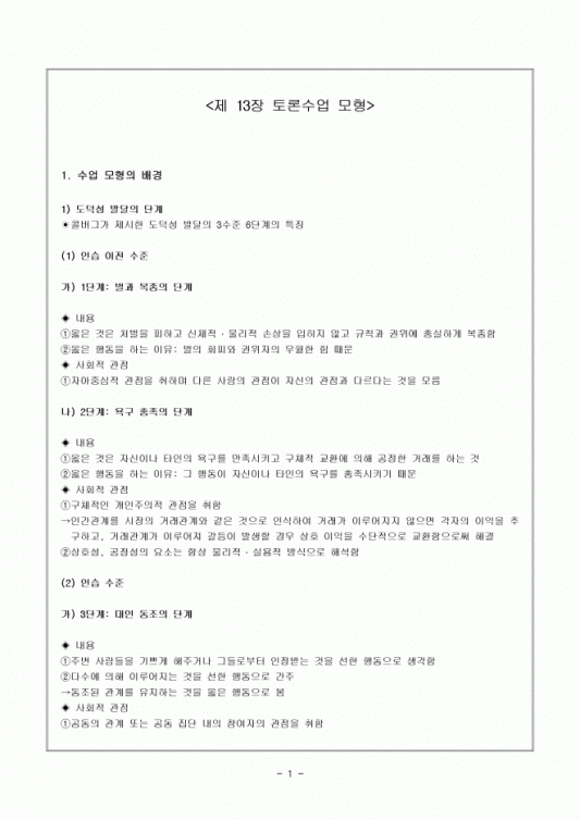 토론 수업 모형