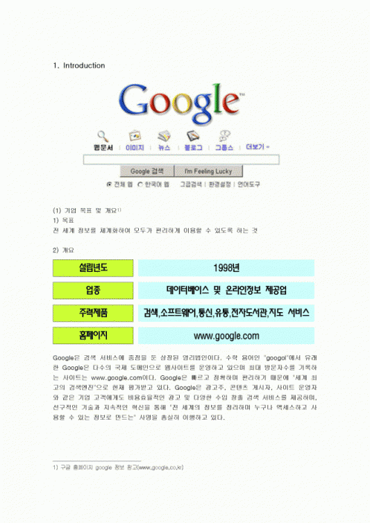 구글(Google)의 사회공헌, 복지제도 분석