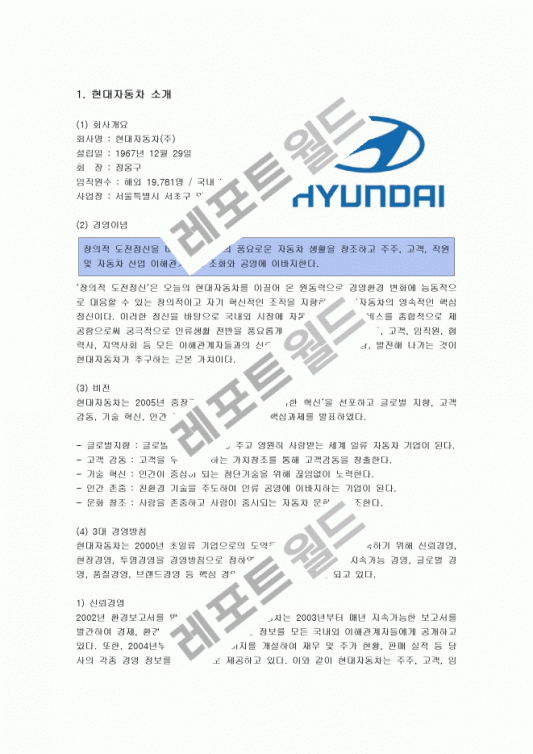 현대자동차의 중국, 인도, 미국, 유럽 진출전략