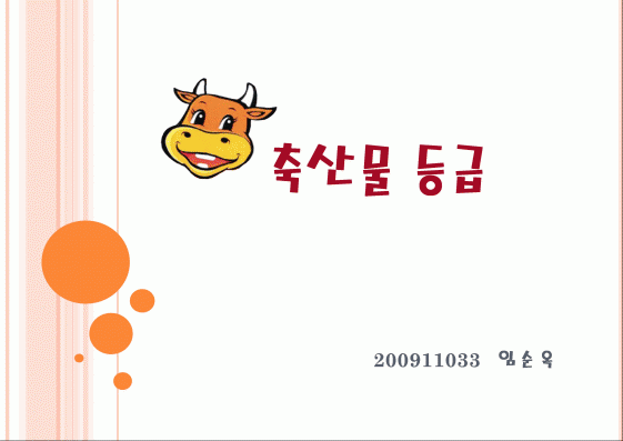 소도체 축산물 등급