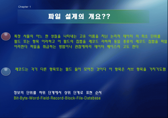 파일과 데이터 베이스 설계