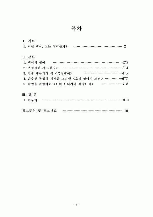 현대시인 백석, 그의 대표작품 <통영>, <북방에서>, <오리 망아지 토끼>, <나와 나타샤와 힌당나귀>