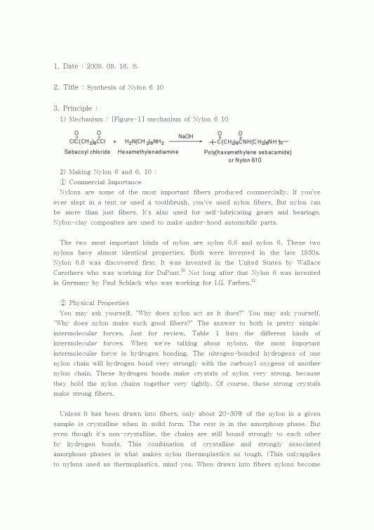 Synthesis of Nylon 6 10