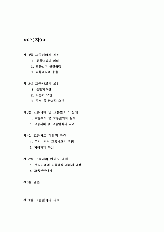 교통범죄 피해