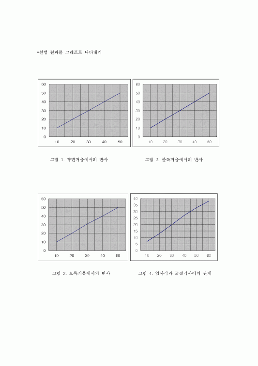빛의 반사와 굴절 (결과보고서)