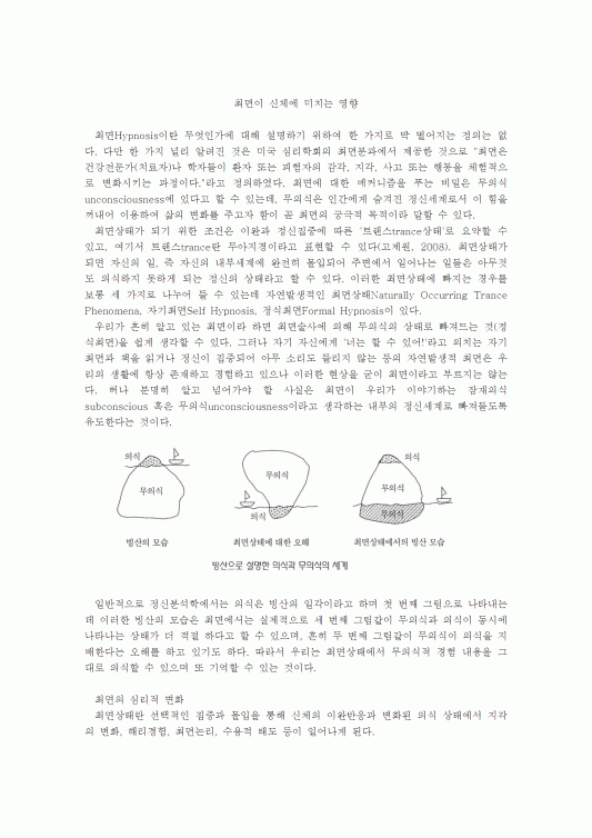 최면과 최면이 신체에 미치는 영향
