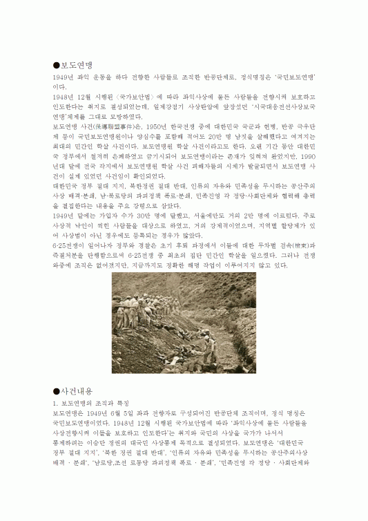 보도연맹 학살에 관한 고찰