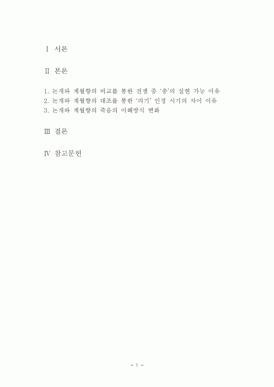 조선의 여장부, 의기(義技) 논개와 계월향의 죽음의 의미