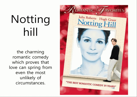 [영어 파워포인트 발표자료] 노팅힐(Notting Hill) 영어레포트