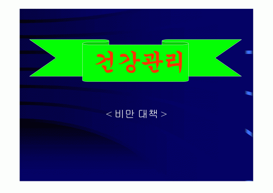 건강관리(비만대책)