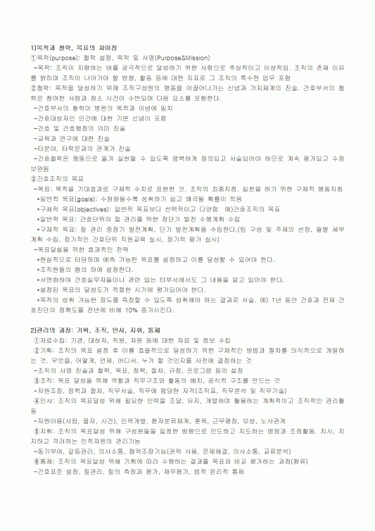 간호관리학사전학습