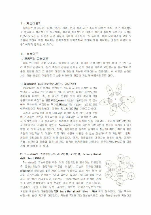교육심리[지능이론]