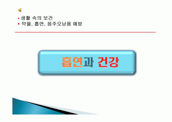 [사범/법학] 흡연과 건강