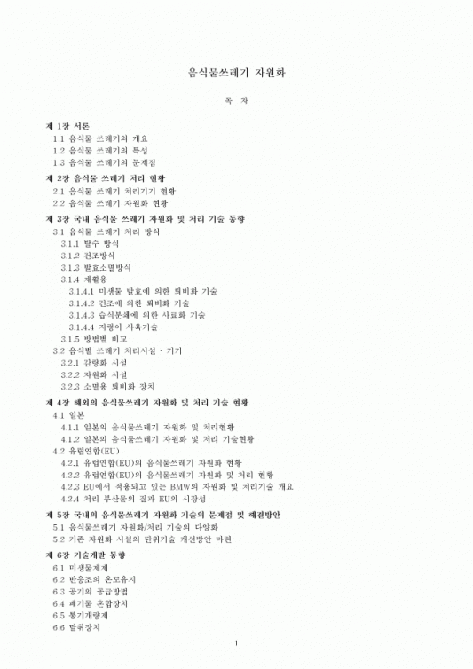 음식물쓰레기 자원화