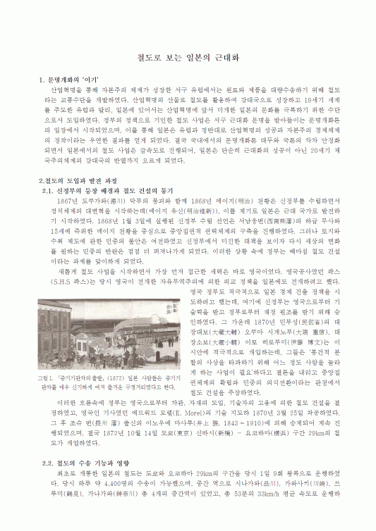 철도로 보는 일본의 근대화