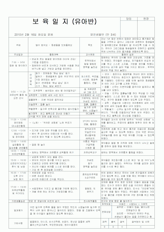 평가인증 통과한 만3세 2월 2째주 새해, 많이컷어요 : 동생들을 도와줄래요