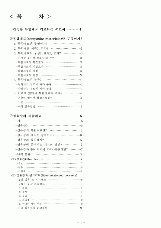 [건축시공](복합재료)재료실험 레포트