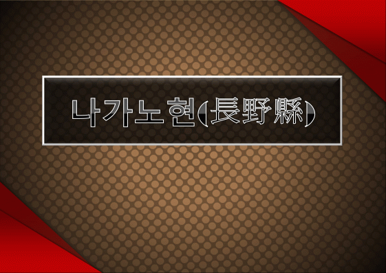 일본지역연구 나가노현