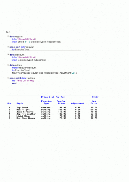 The little  SAS book 6장 연습문제