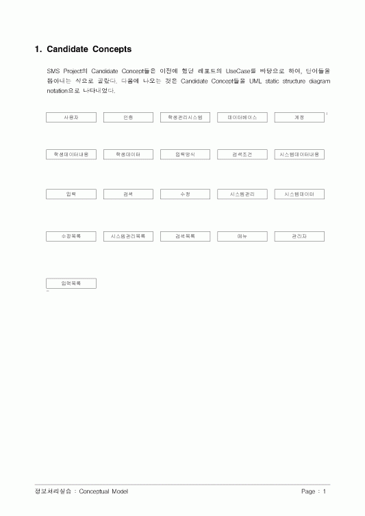 프로젝트 개념모델