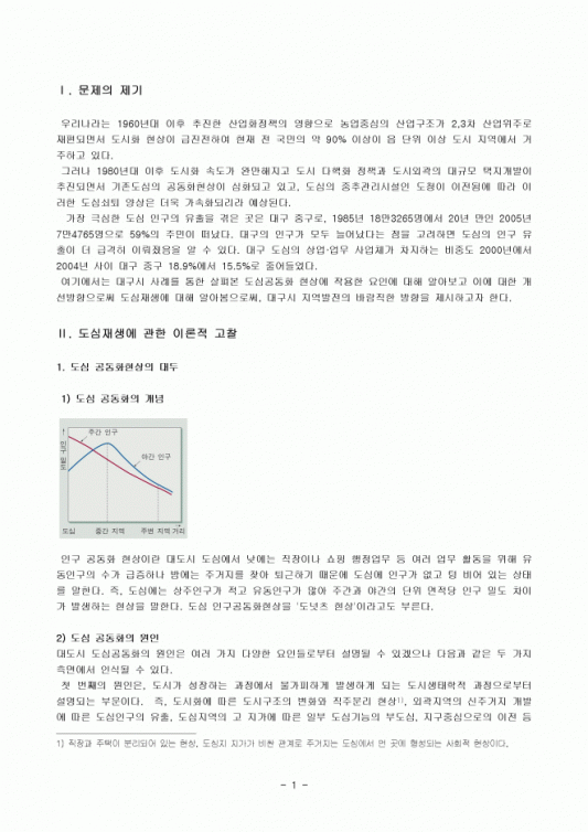대구시 도심 재생방안