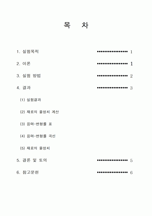인장시험 레포트(실험)