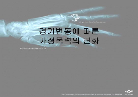 경기변동에 따른 가정폭력의 변화