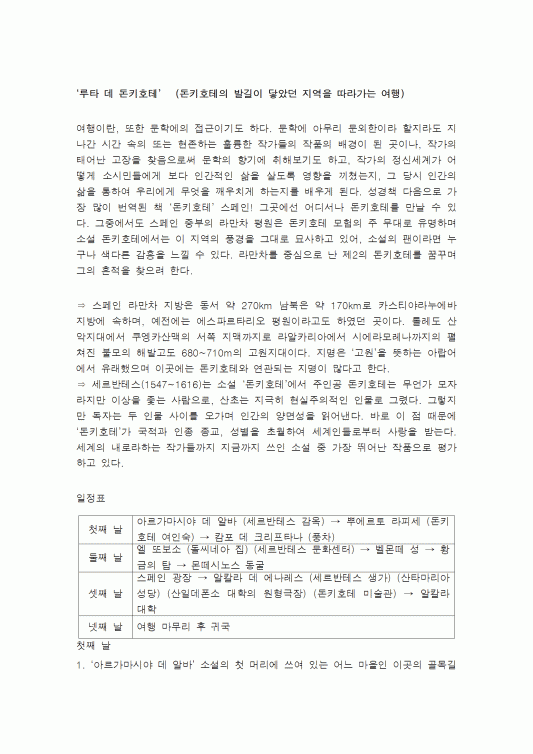 스페인 여행루트