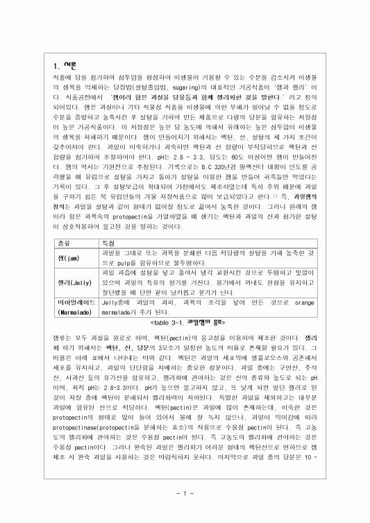 딸기잼 제조 실험