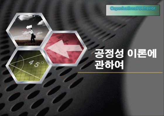 공정성이론에 관하여