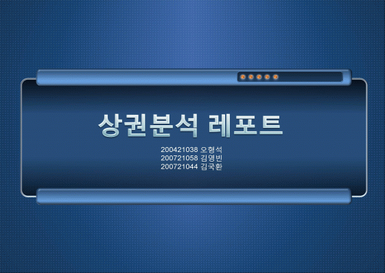 대상상권조사분석