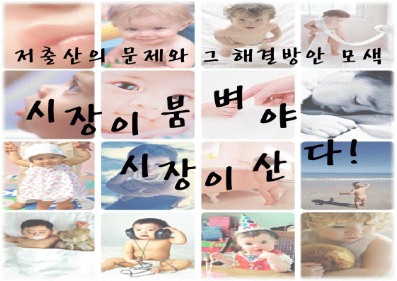 저출산 문제와 그 해결방안(PPT)