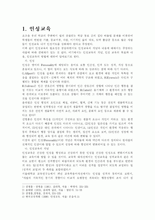 태권도 인성교육의 필요성