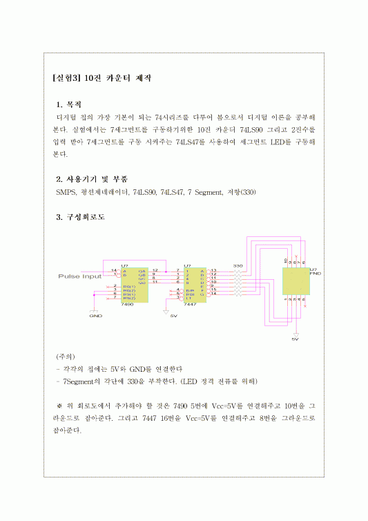 10진 카운터 제작 (결과)