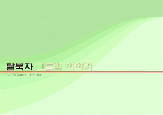 (탈북자문제)탈북자에 대한