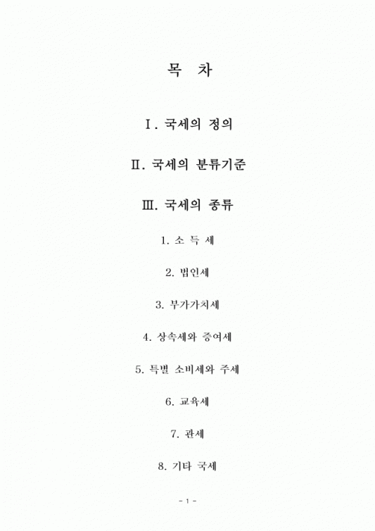 부동산 국세 레포트 자료