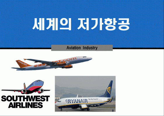 세계의 LCC(Low Cost Carrier)완벅 분석