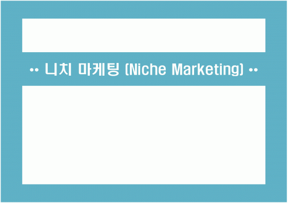 [경영학/마케팅전략] 니치마케팅(Niche Marketing) 정의와 기존 매스마켓과의 비교 및 성공,실패 사례를 통한 향후전략 제시