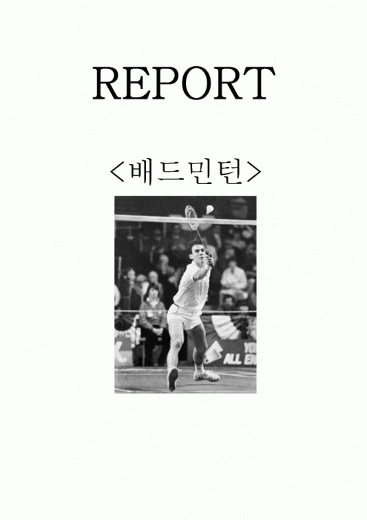 배드민턴의 기술 경기규칙