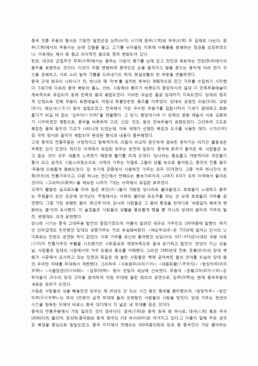 (무용) 중국 전통 무용