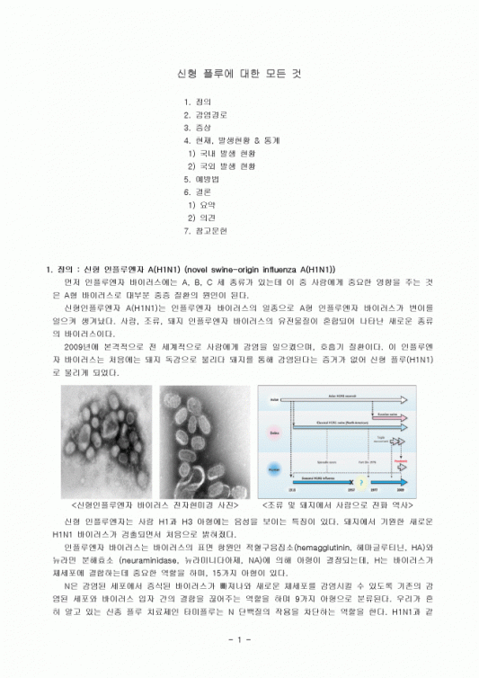 신형 플루에 대한 모든 것