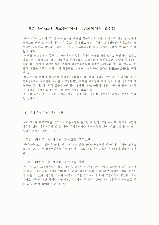 세계 유아교육