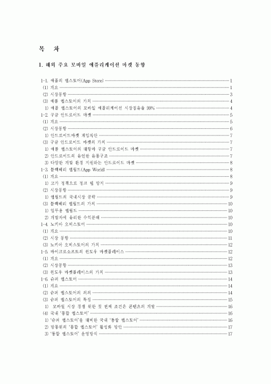 해외 주요 모바일 애플리케이션 마켓 동향